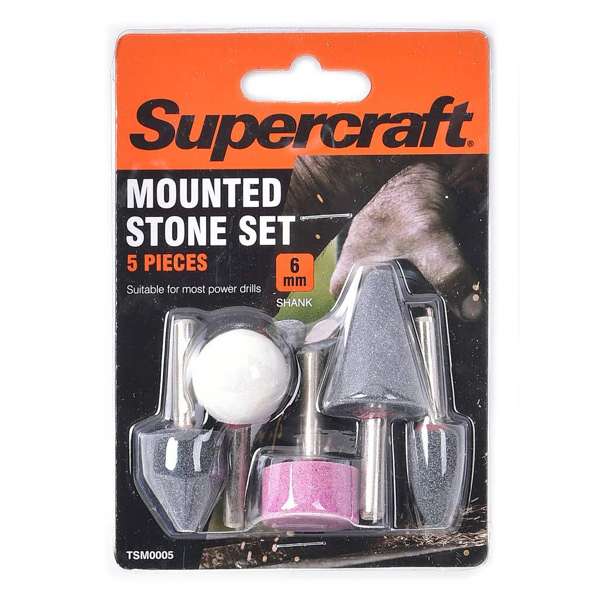 Supercraft Mounted Stone Set 6mm - 5 Piece